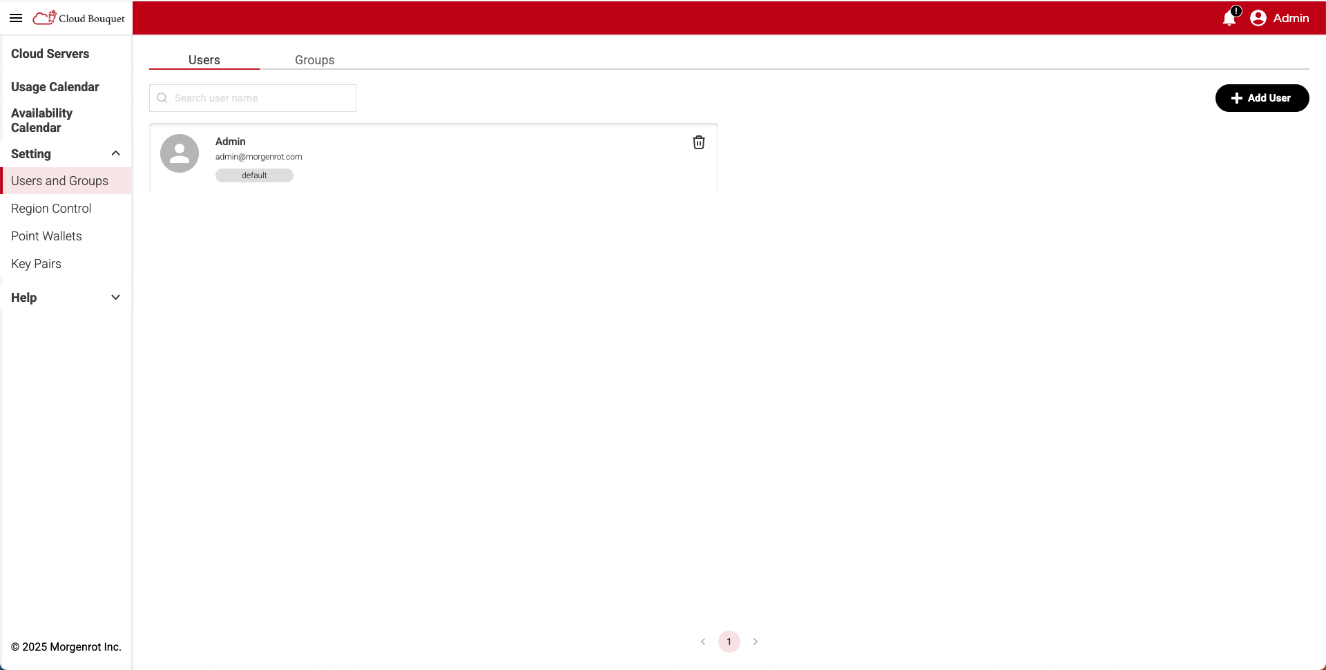 ユーザーの登録方法（管理者向け） | Cloud Bouquet Documentation