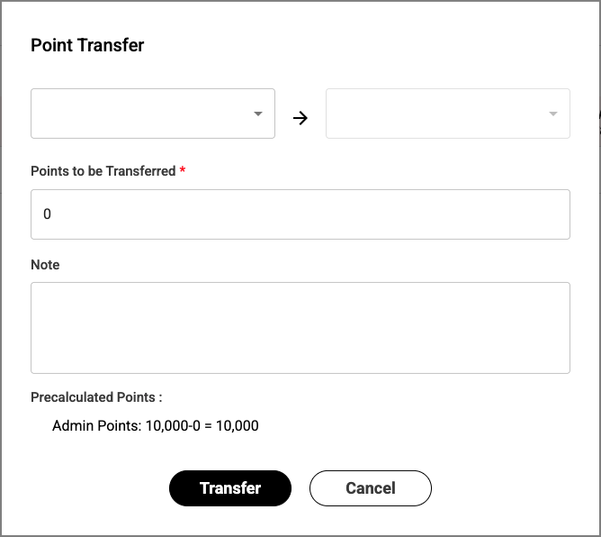 ポイントの管理方法（管理者向け） | Cloud Bouquet Documentation